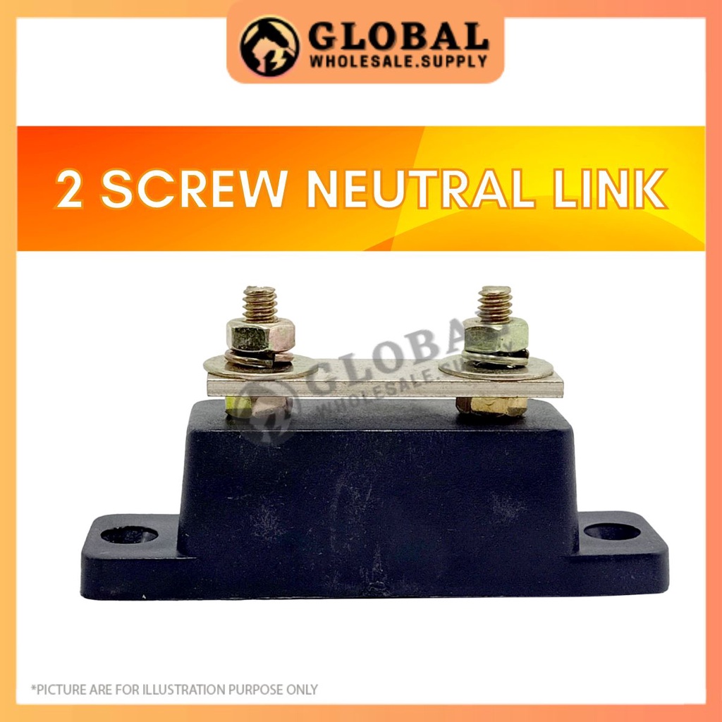 2 Screw Neutral Link Bolt & Nut For MCCB Neutral Link Bar 2 Bolt Nut ...