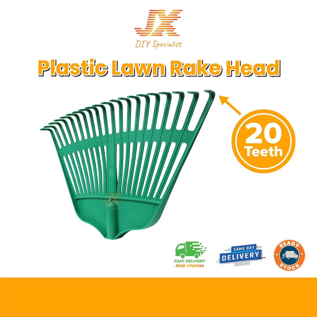 Plastic Rake Head Plastic Crawler Oil Palm Garden Lawn Rake Penyapu ...
