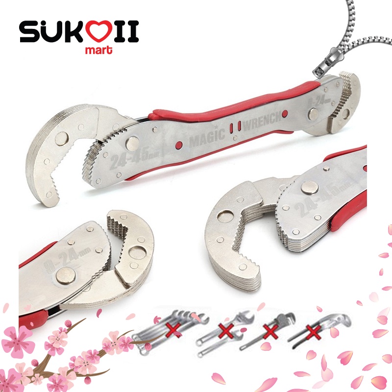 SKOI Magic Wrench Double Head Adjustable Universal Wrench And Spanner ...