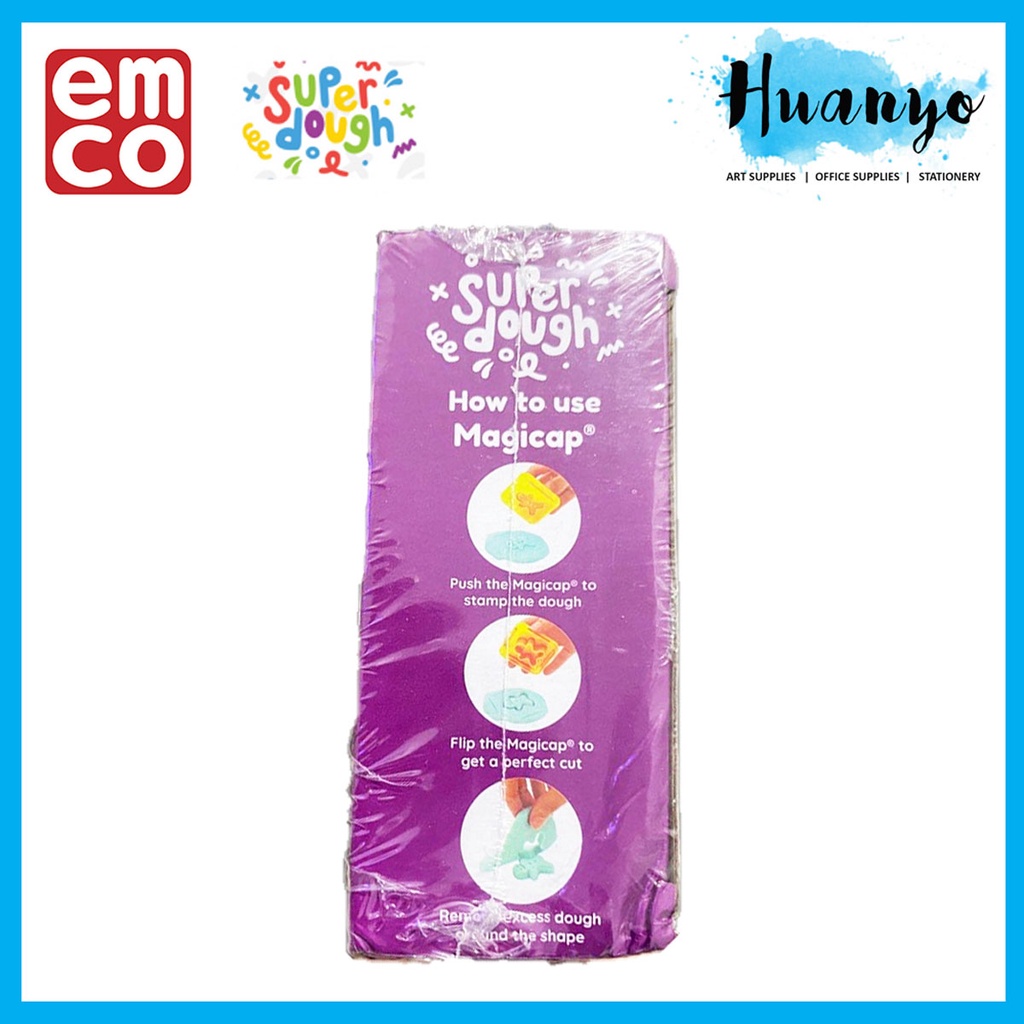 EMCO Non-Toxic Super Dough Fun Pack 10 Colour 30G With Magicap