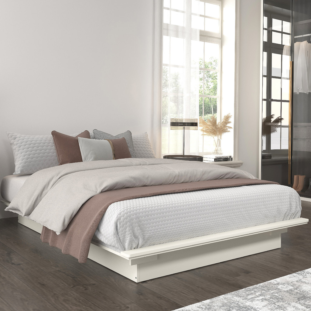 Synergy House Sierra Queen Bed Japanese Zen Platform Bed Katil Queen 5 Colour Synergy House Furniture Innovative Design With Affordable Price
