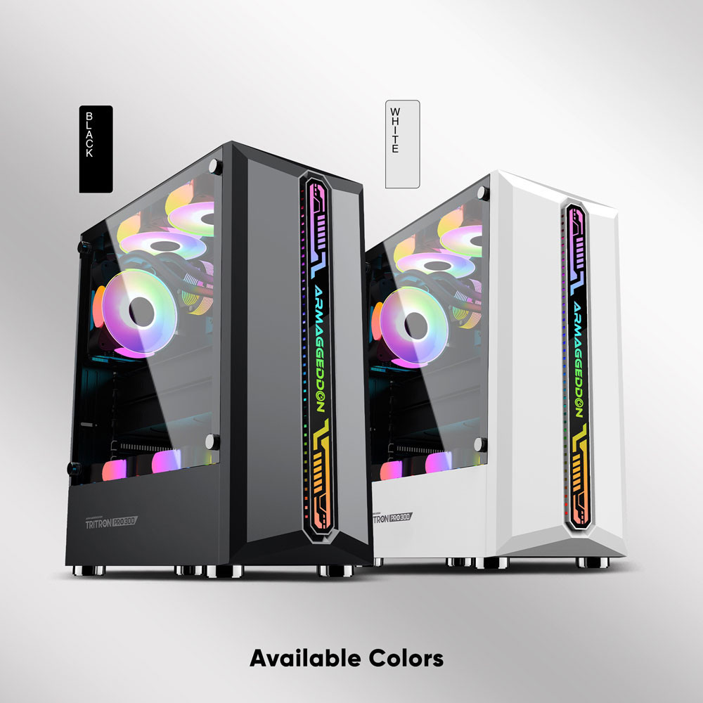 ARMAGGEDDON TRITRON PRO 300 GAMING CASING WITH 3 ARGB FANS - NEXXCOM ...