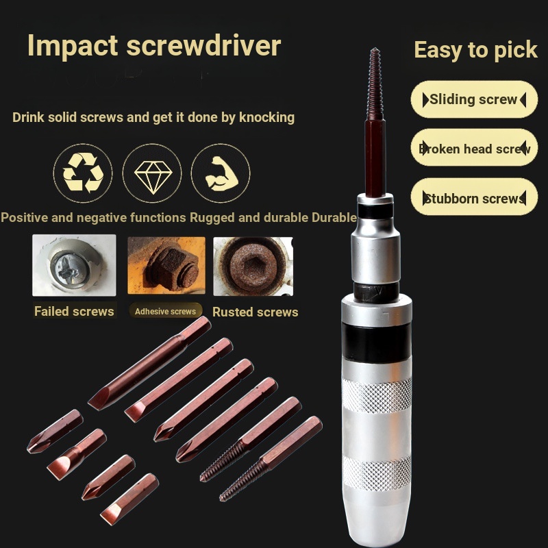Impact Batch Chrome Vanadium Steel Forward Reverse Screwdriver Modified ...
