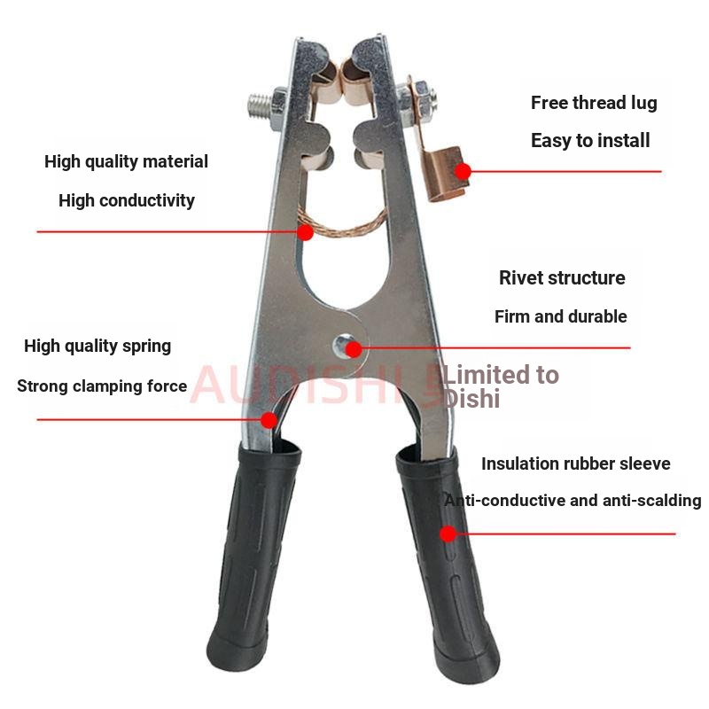 Welding Ground Wire Clamp Electric Ironing Pliers Grounding | Shopee ...
