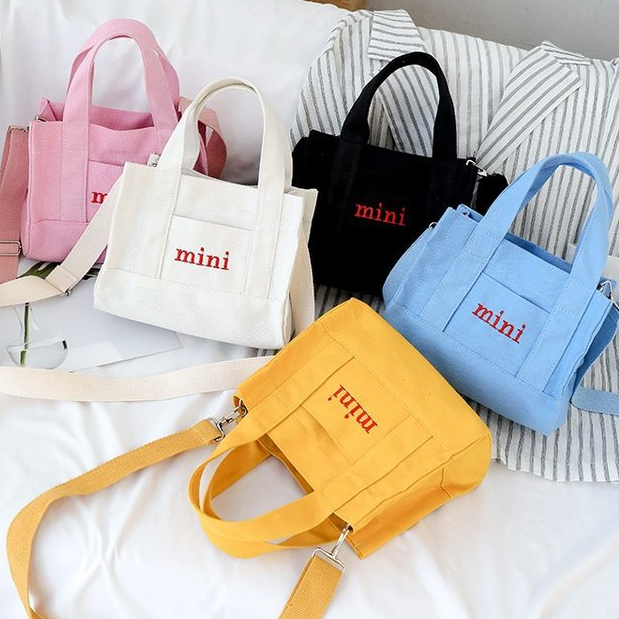 Ready Stock Ins MINI Korean Shoulder Canvas Bag 5 Colors Small Handbag ...