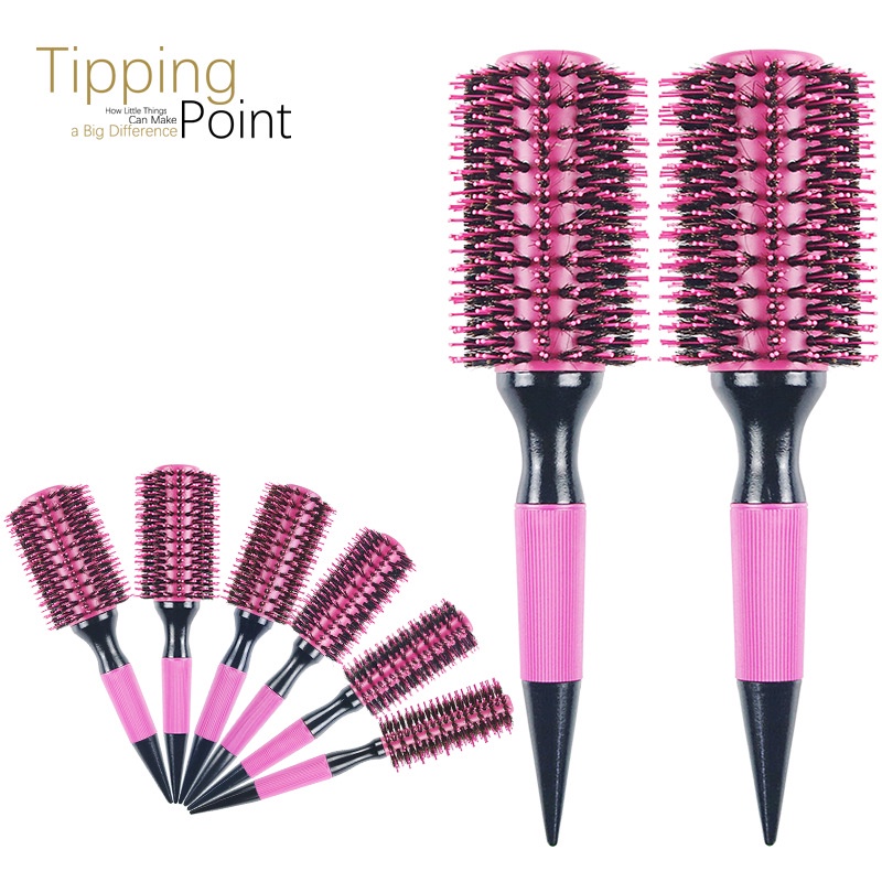 Spot salon household ceramic aluminum tube comb bristle hair roller ...